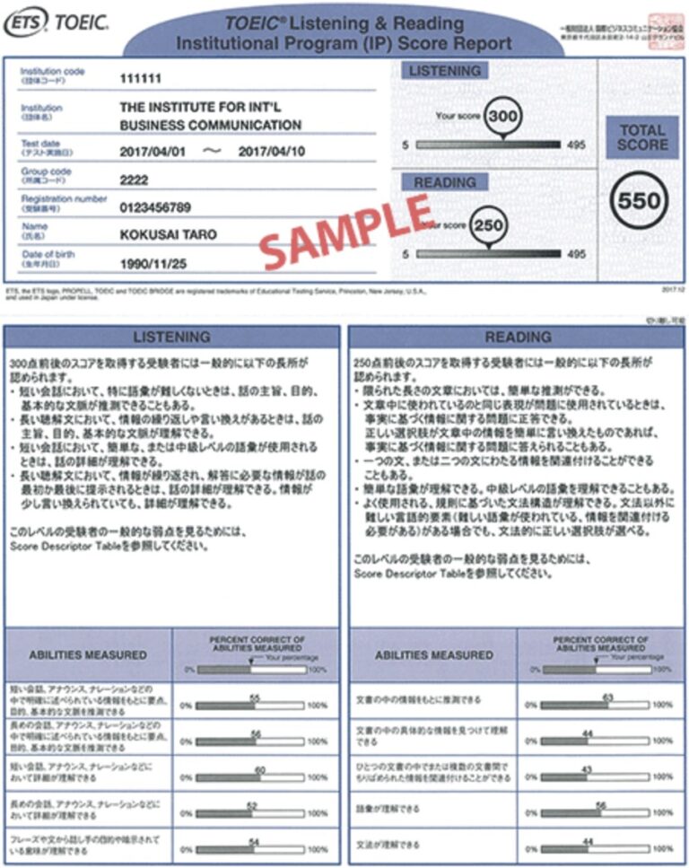 TOEIC IPテストとは？【通常の公開テストとどちらが受験に有利？】 | IF30-TOEICガイド